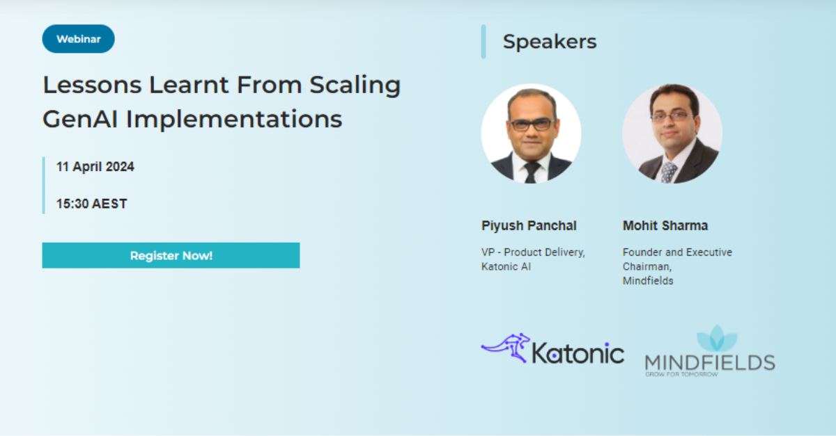 Lessons Learnt From Scaling GenAI Implementations | Webinar